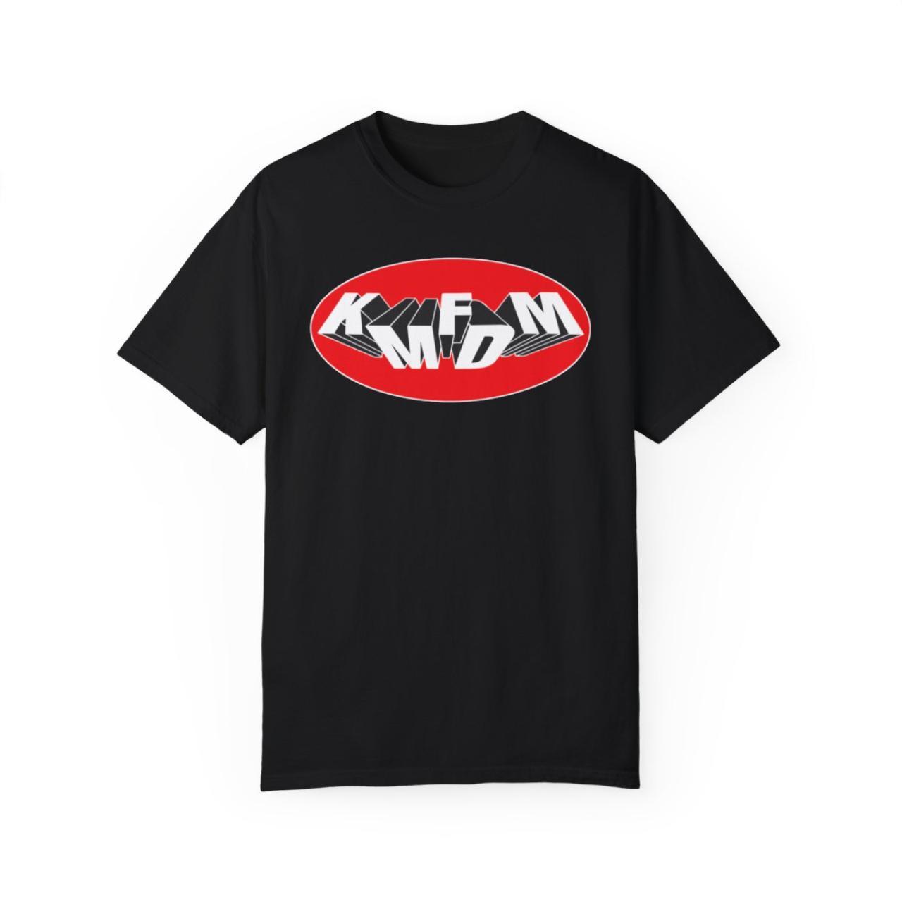 KMFDM Tumbling Logo Shirt | Depop