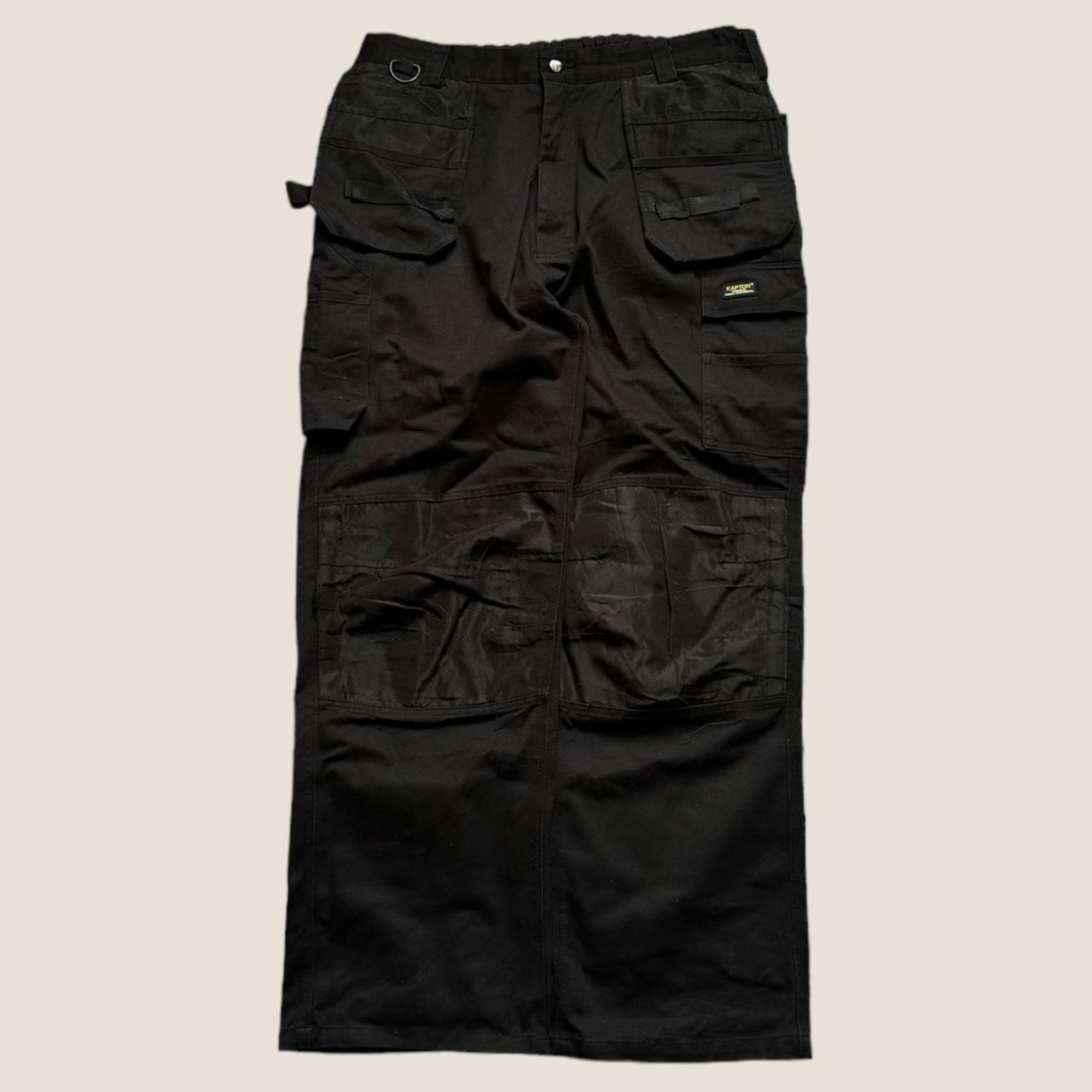Kapton workwear Black carpenter trousers 36 ×... - Depop