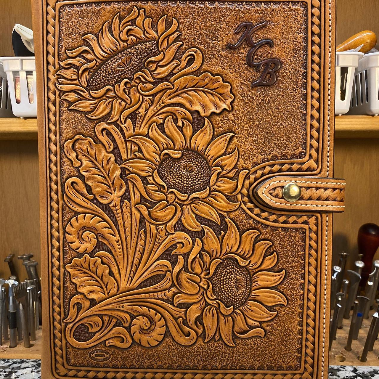 Elevate Your Style: Exquisite Hand-Tooled Leather... - Depop