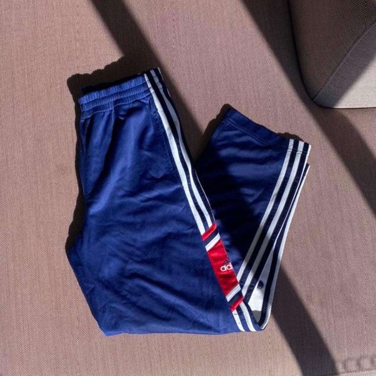 VINTAGE ADIDAS SNAP PANT Small ink stain on right... - Depop