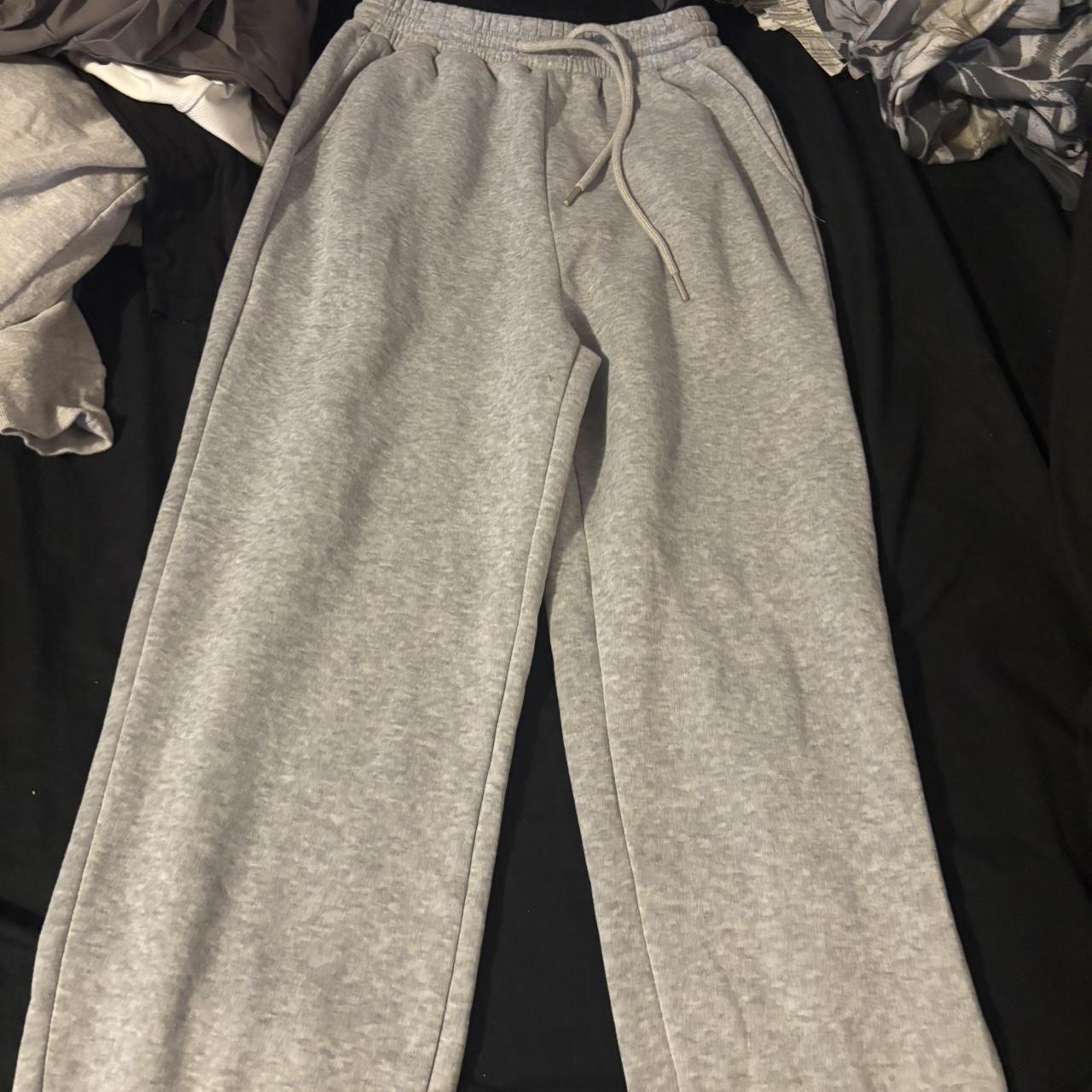 plain grey sweats. cute and flattering! | Depop