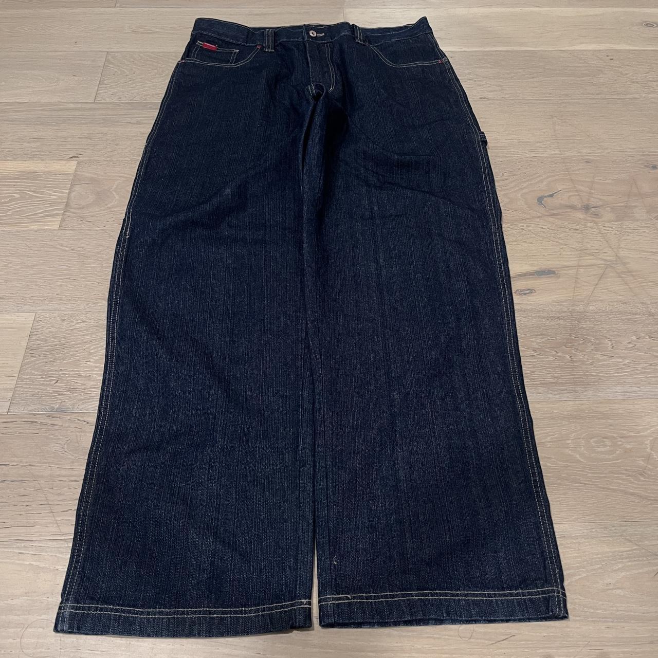 baggy asf jnco type jeans ( FUBU PLATINUM) waist -... - Depop