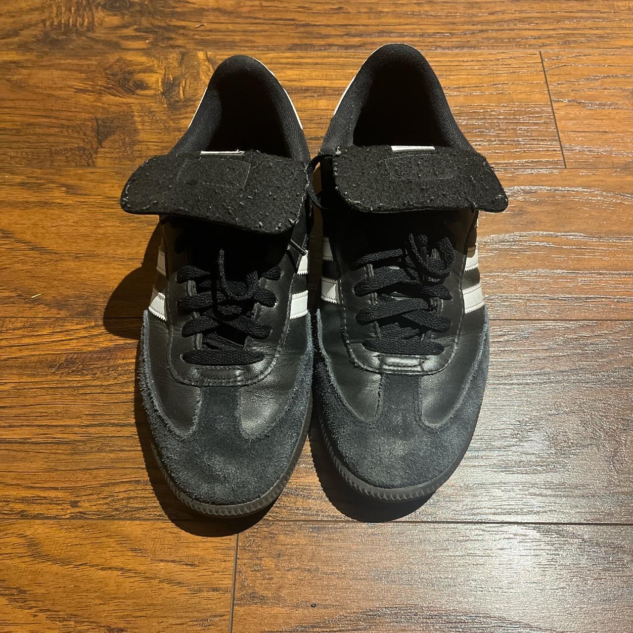 Black Adidas Sambas pretty worn still great... - Depop