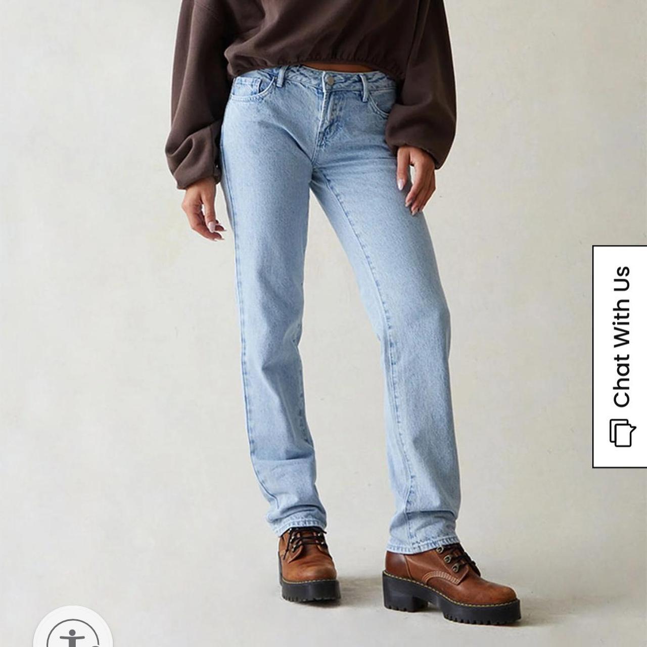 PACSUN low rise straight leg jeans Size 28 NWOT... - Depop