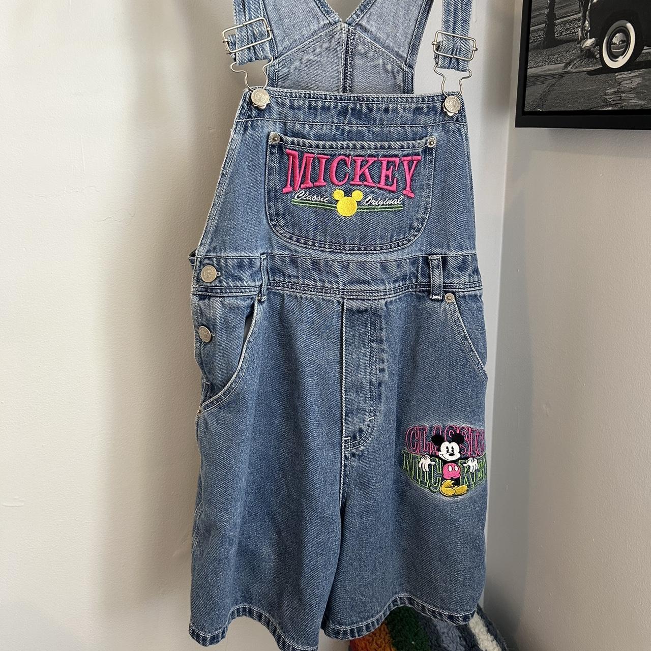 Disney Women's Blue and Navy Dungarees-overalls | Depop