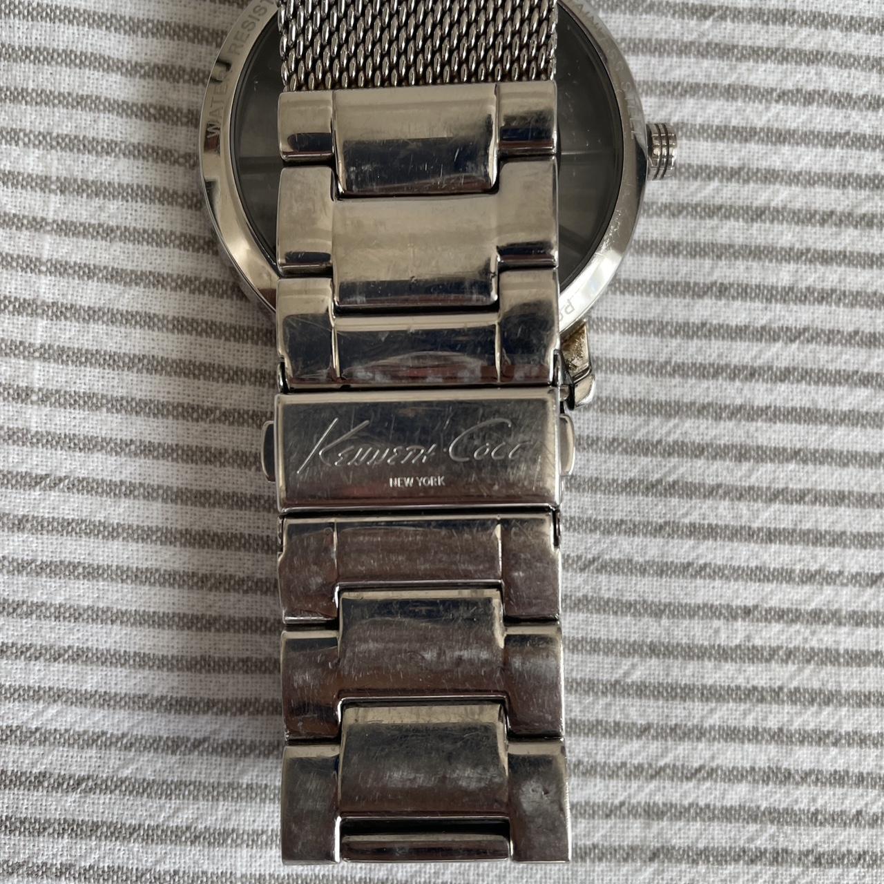 Kenneth Cole see through watch. Stainless steel and... - Depop