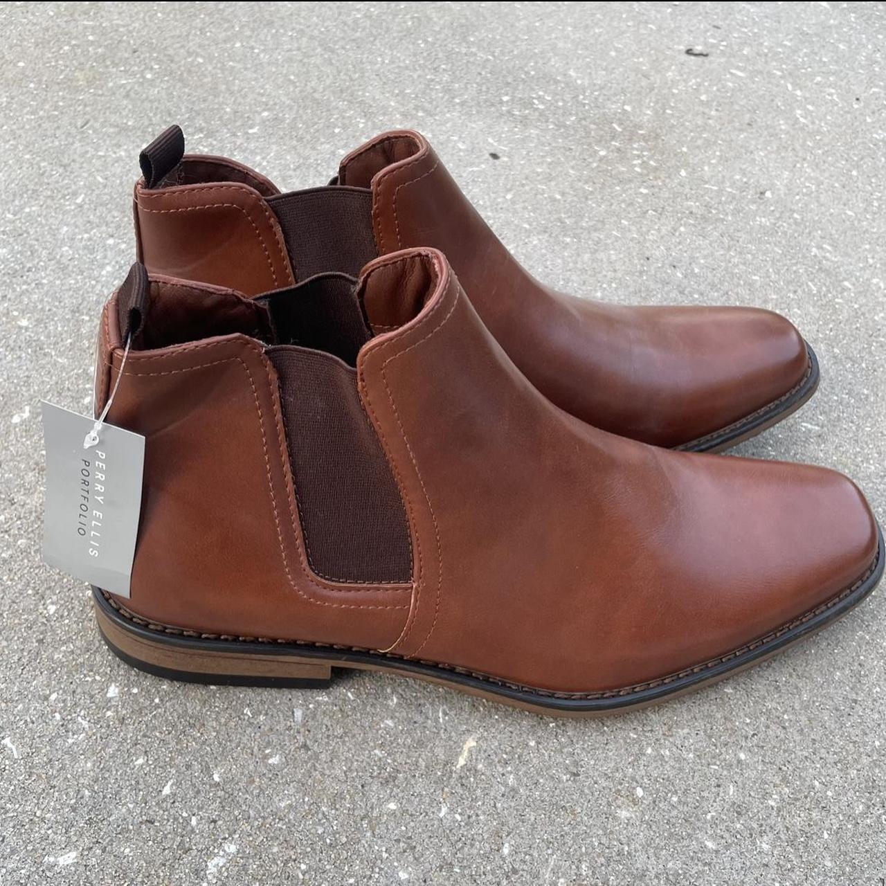 Brand New Perry Ellis Chukka Boots NWT size 11.5 - Depop