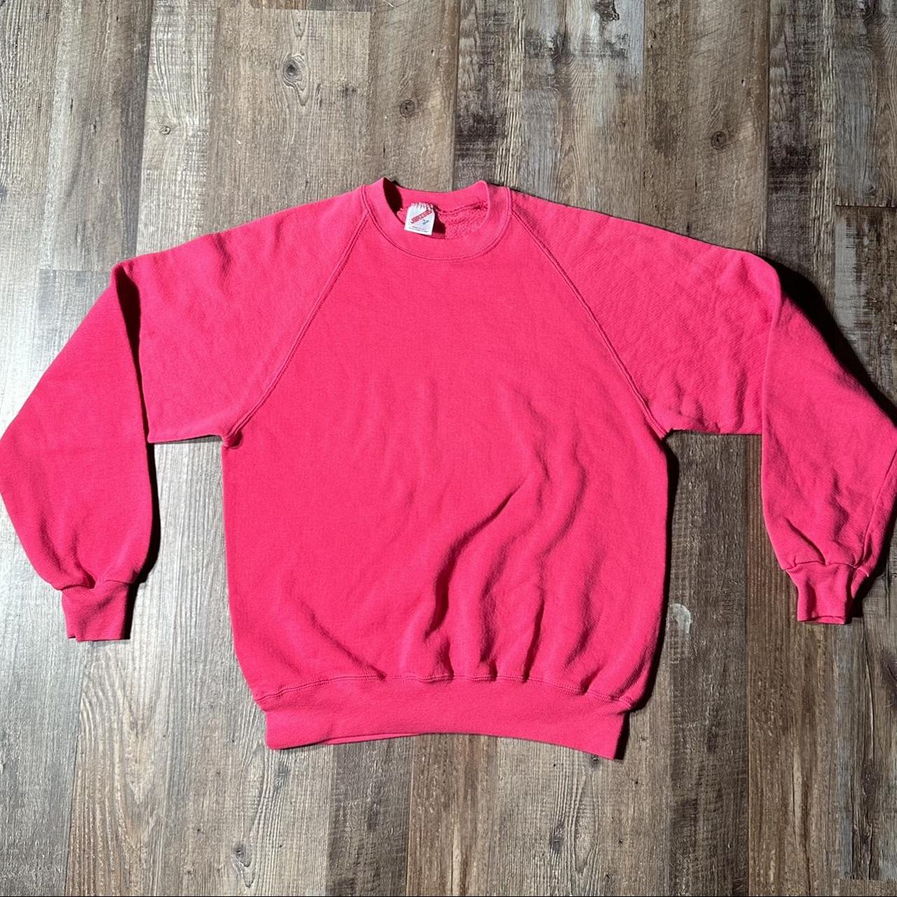 Vintage Pink Crewneck Sweatshirt #graphictee... - Depop