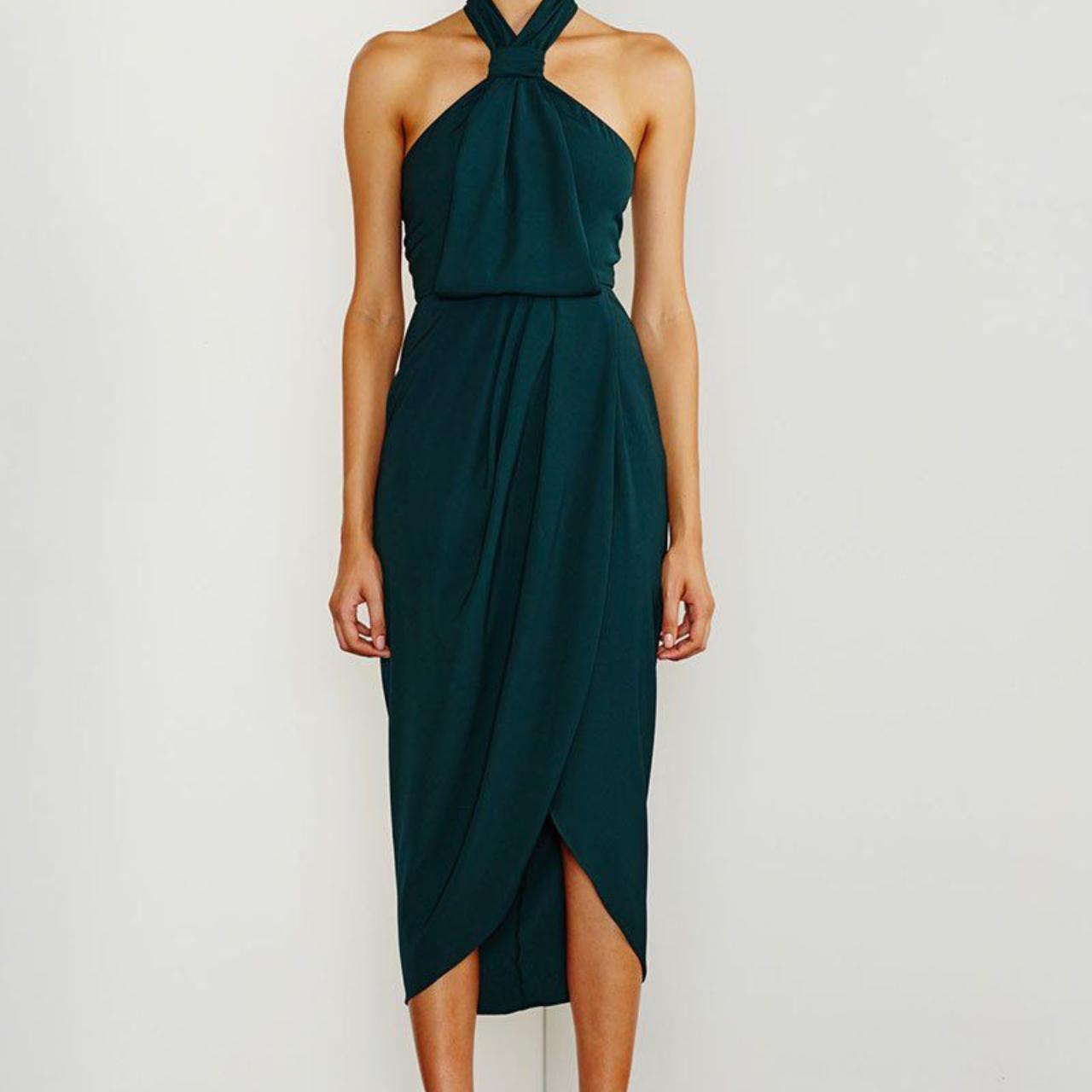 Stand out in the Core Knot Draped Dress by Shona... | Depop