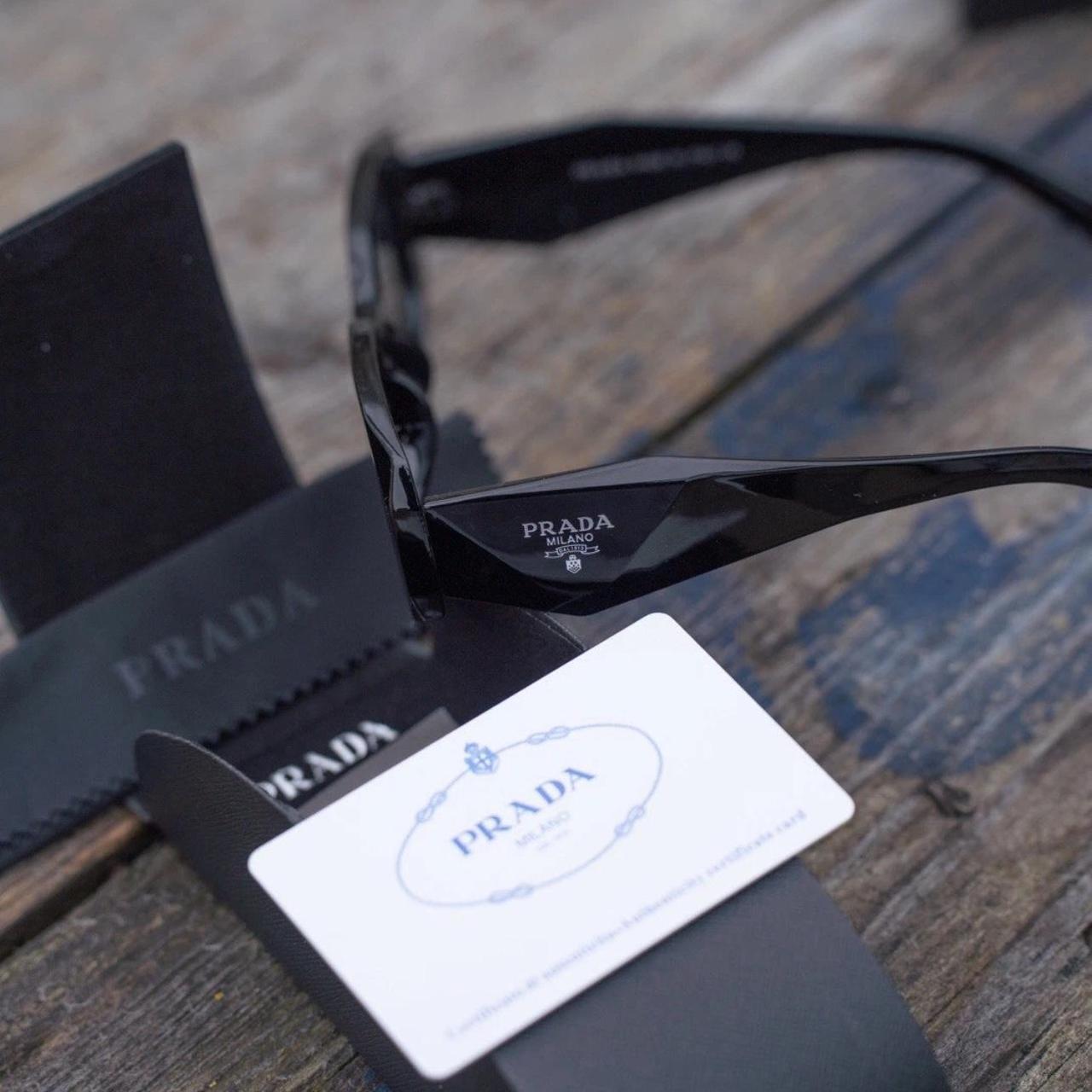 These designer rectangular sunglasses (49mm) with a... | Depop