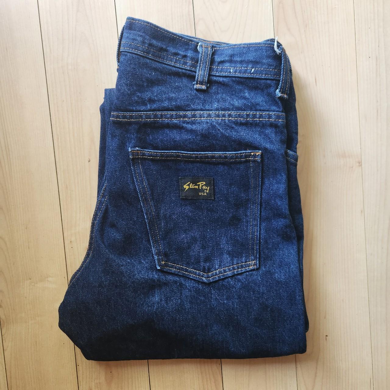 Stan Ray relaxed fit denim blue jeans. Made in USA.... - Depop