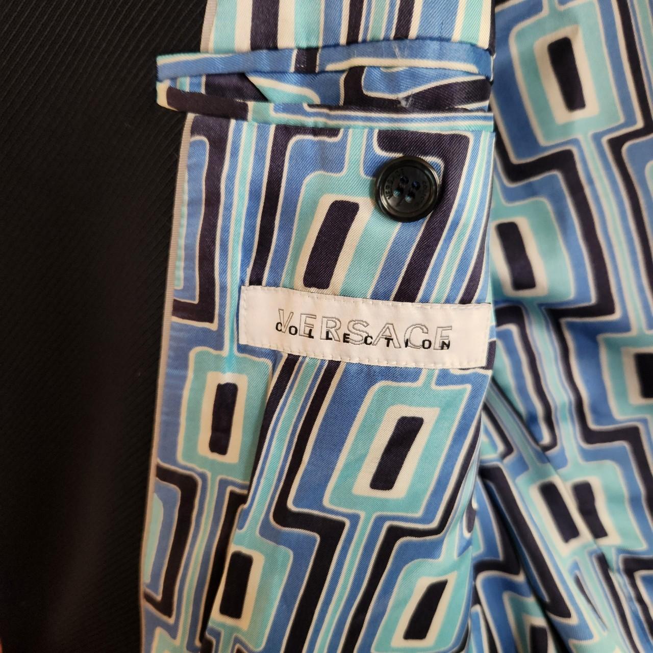 Vintage Versace navy blazer jacket. Excellent shape... - Depop