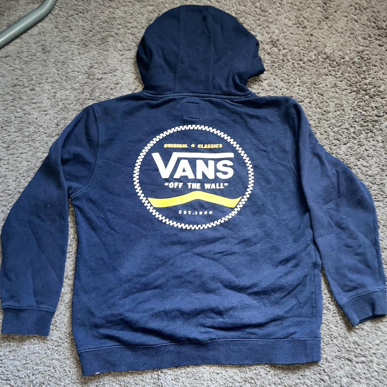 Vans Off The Wall Hoodie - "Rebel Blue" Exclusive... - Depop
