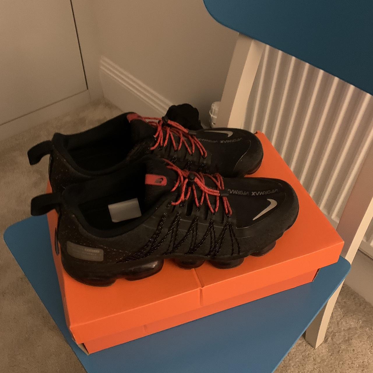 Nike vapormax run utility - used with two nicks in... - Depop