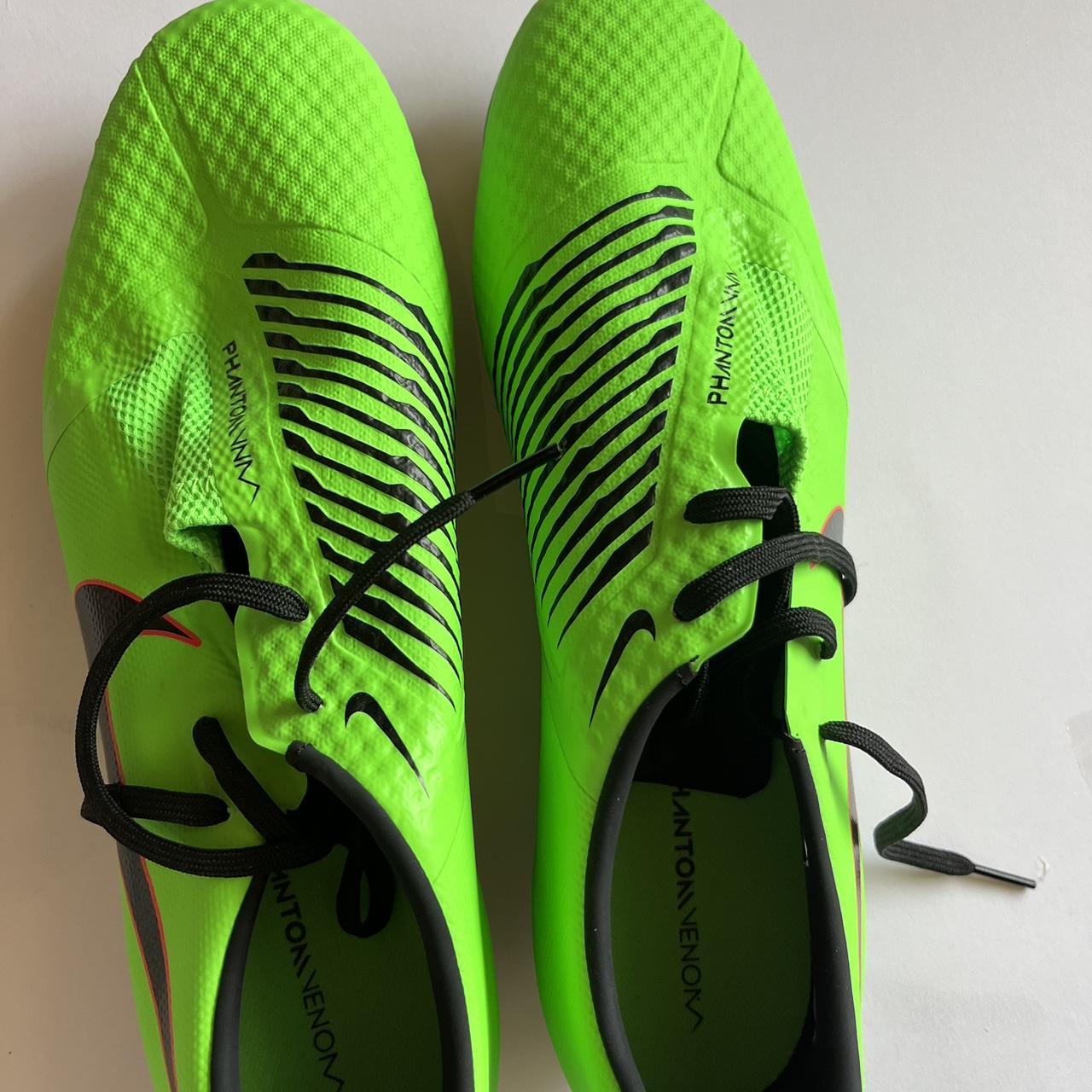 brand new NIKE phantom venom green soccer cleats... - Depop