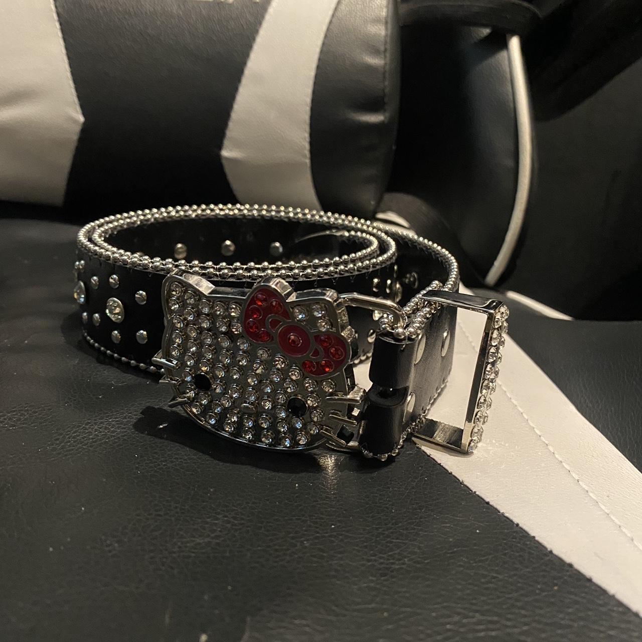 RARE HELLO KITTY RHINESTONE BELT this is so fire... - Depop