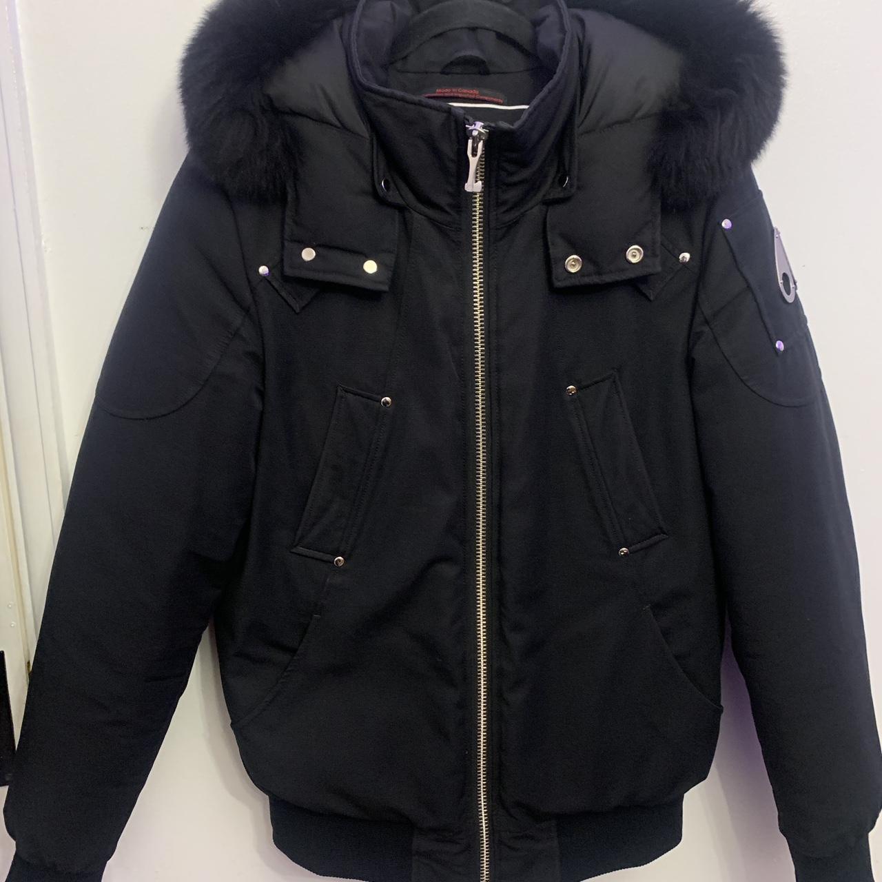 Moose knuckle coat Bommer jacket Black Goose an... - Depop