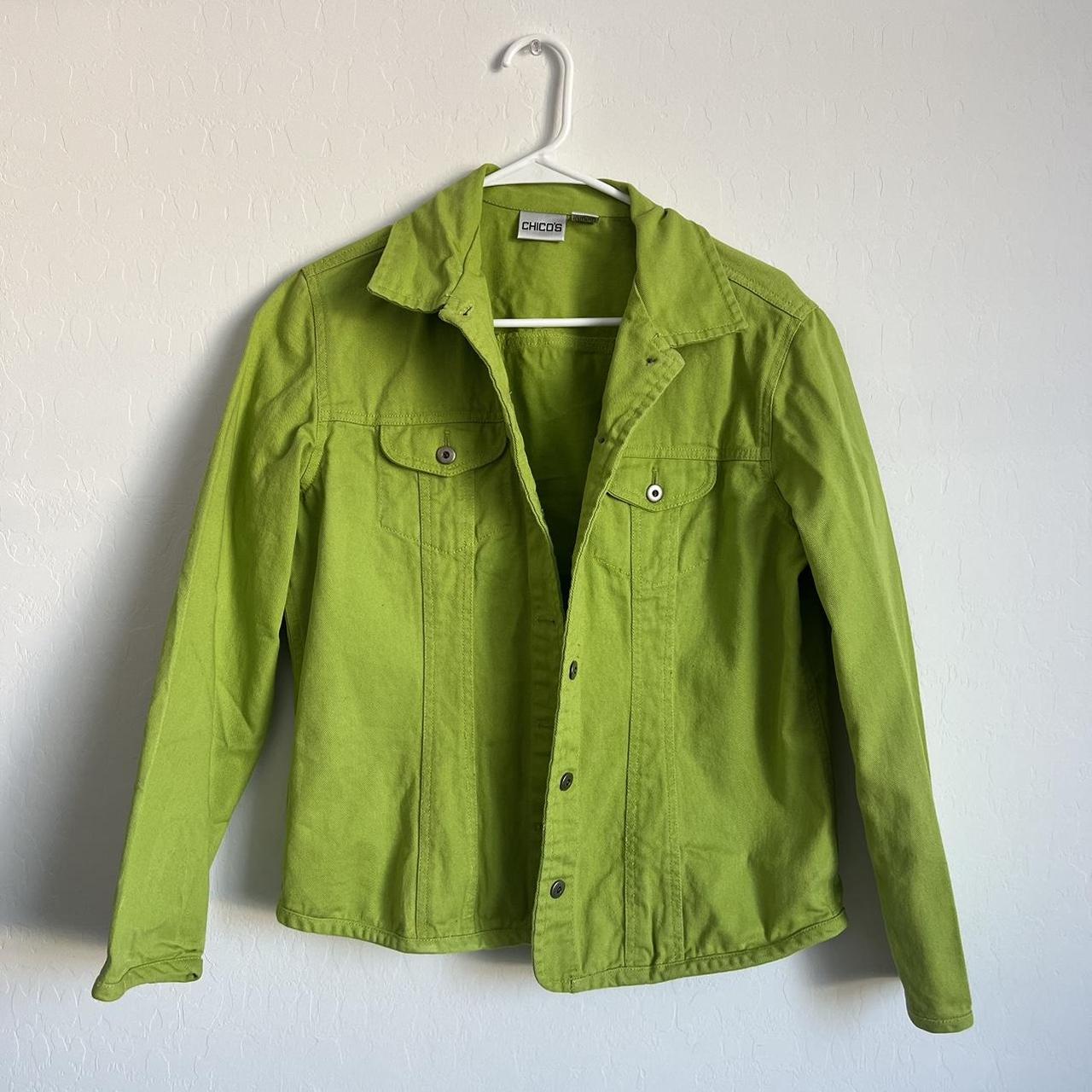 Chico's Women's Green Jacket | Depop