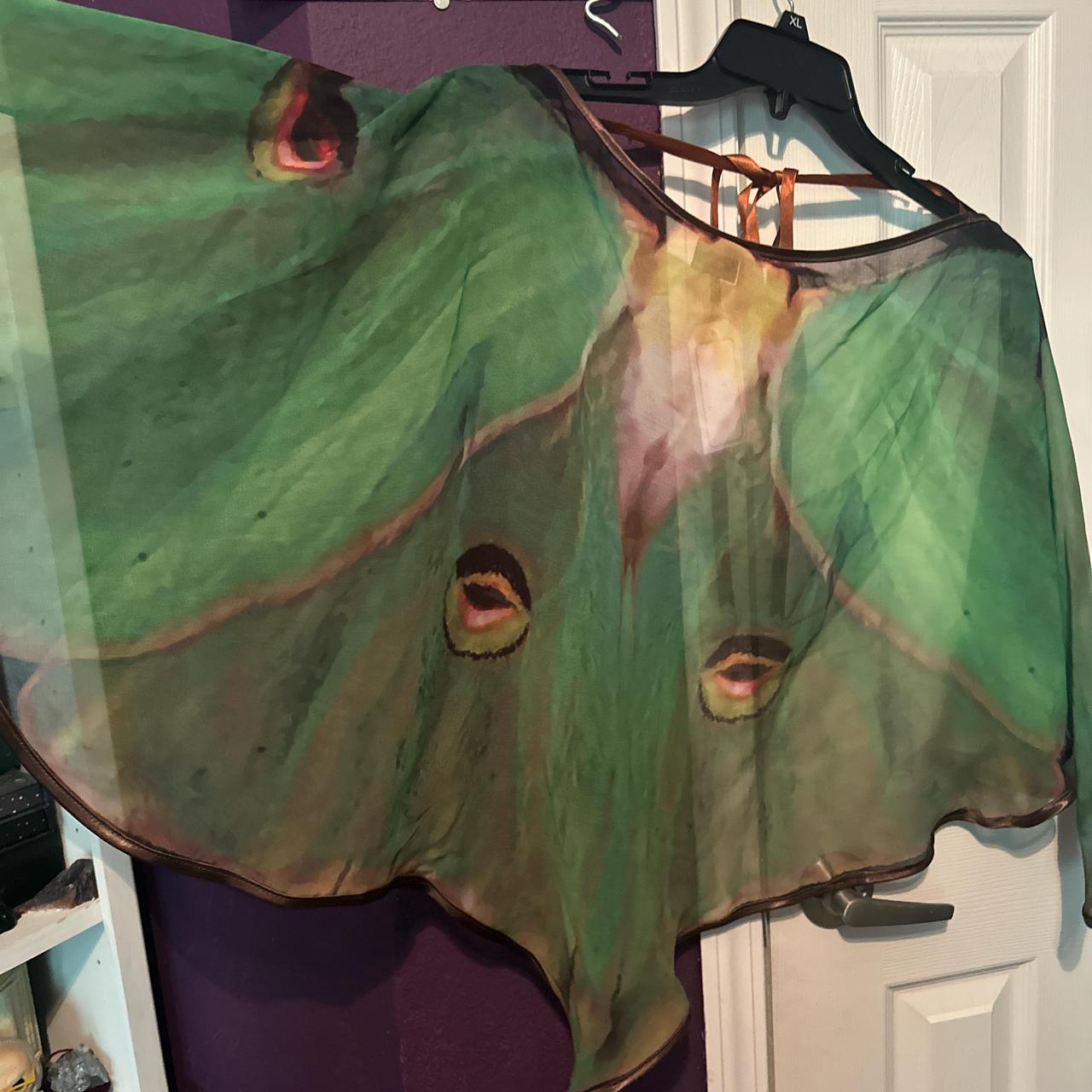Luna Moth Wing Cape Costume Nocturne Salem Ma... - Depop