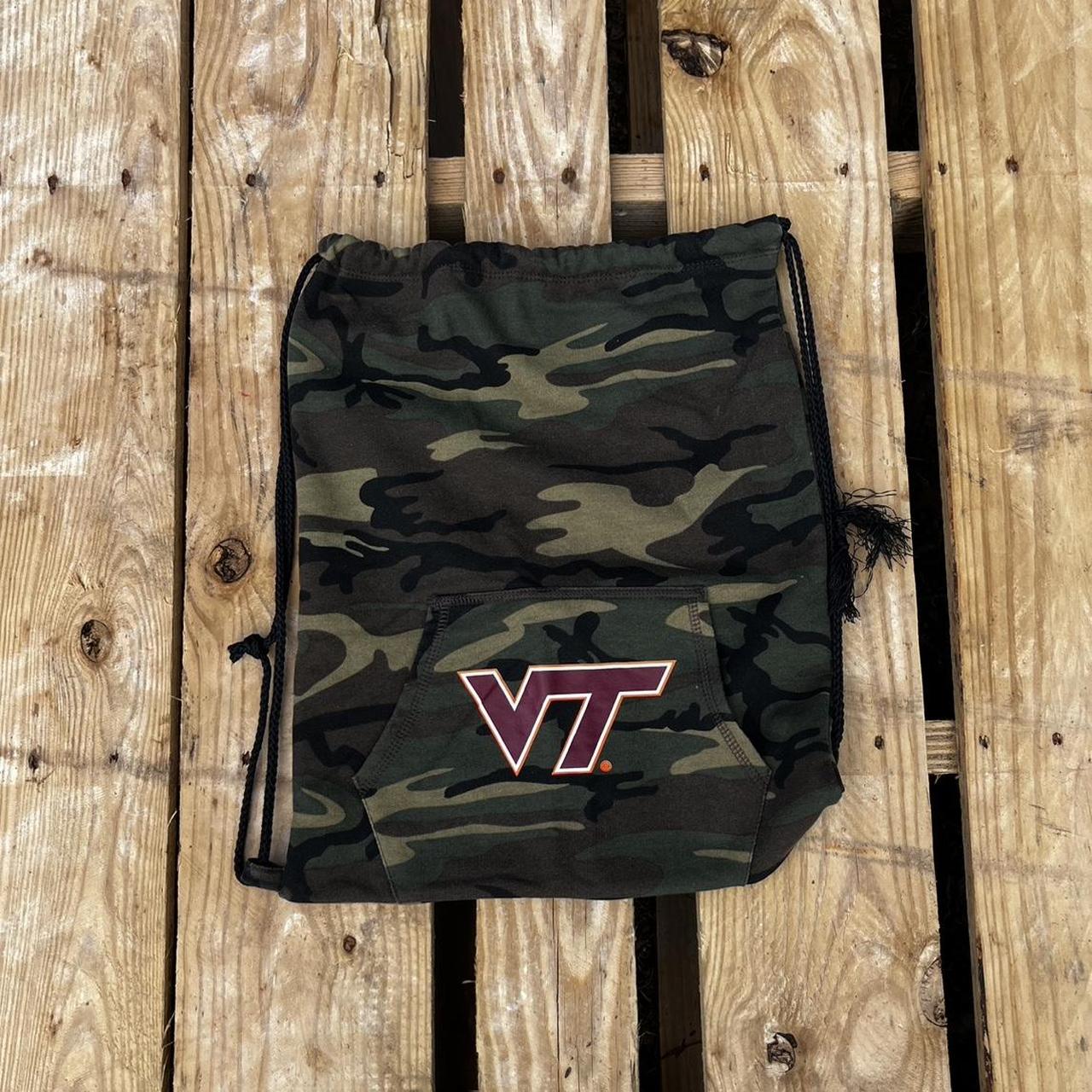 Virginia tech camo drawstring bag Fair condition... - Depop