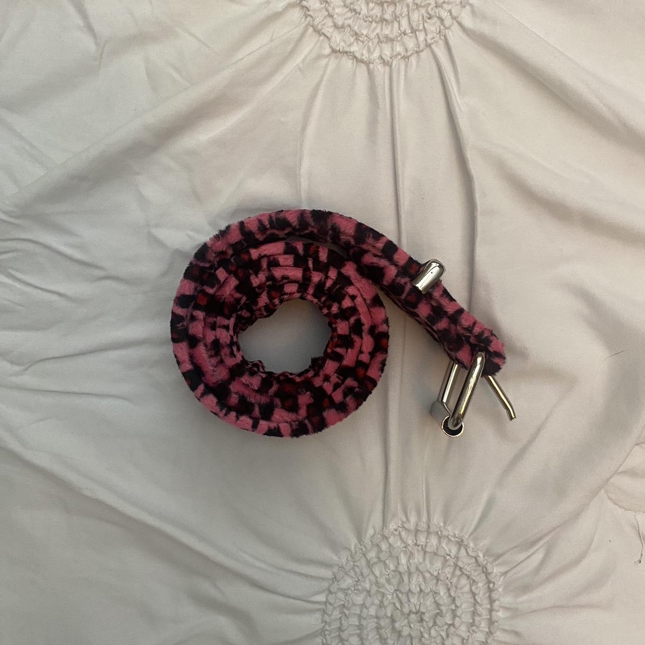 sexy hot pink FUZZY belt 💋💋 amazing quality and... - Depop