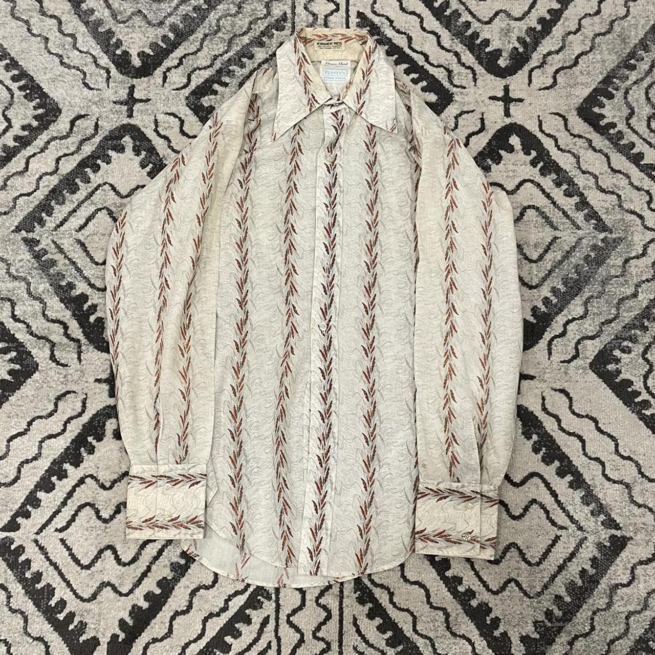 Vintage 1980s Penney’s Perma-Press Button Down Dress... - Depop