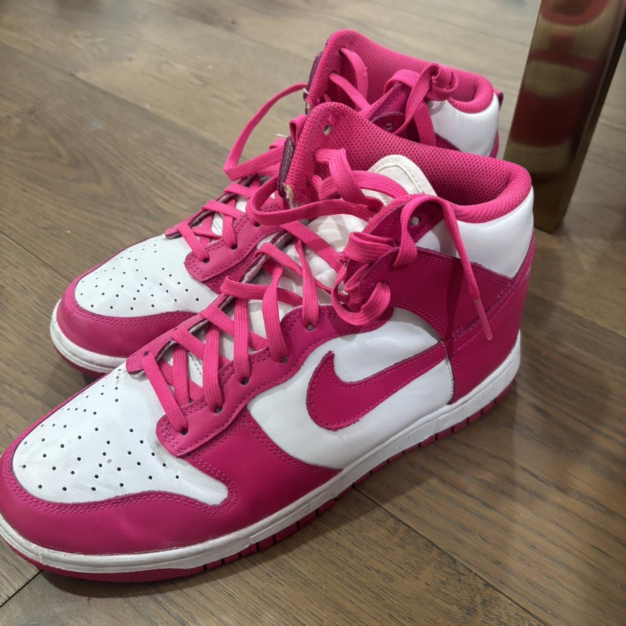 Nike pink prime high tops🩷 size 10! In perfect... | Depop
