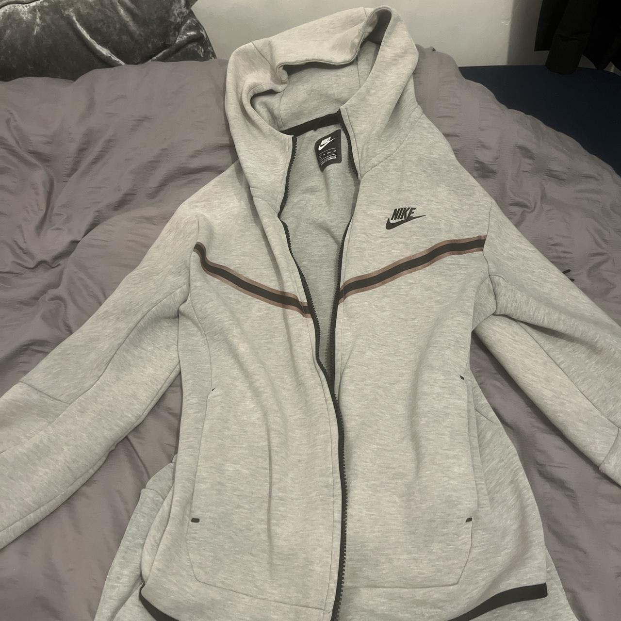 Nike tech fleece Hasn’t got a zip Has bleach on... - Depop