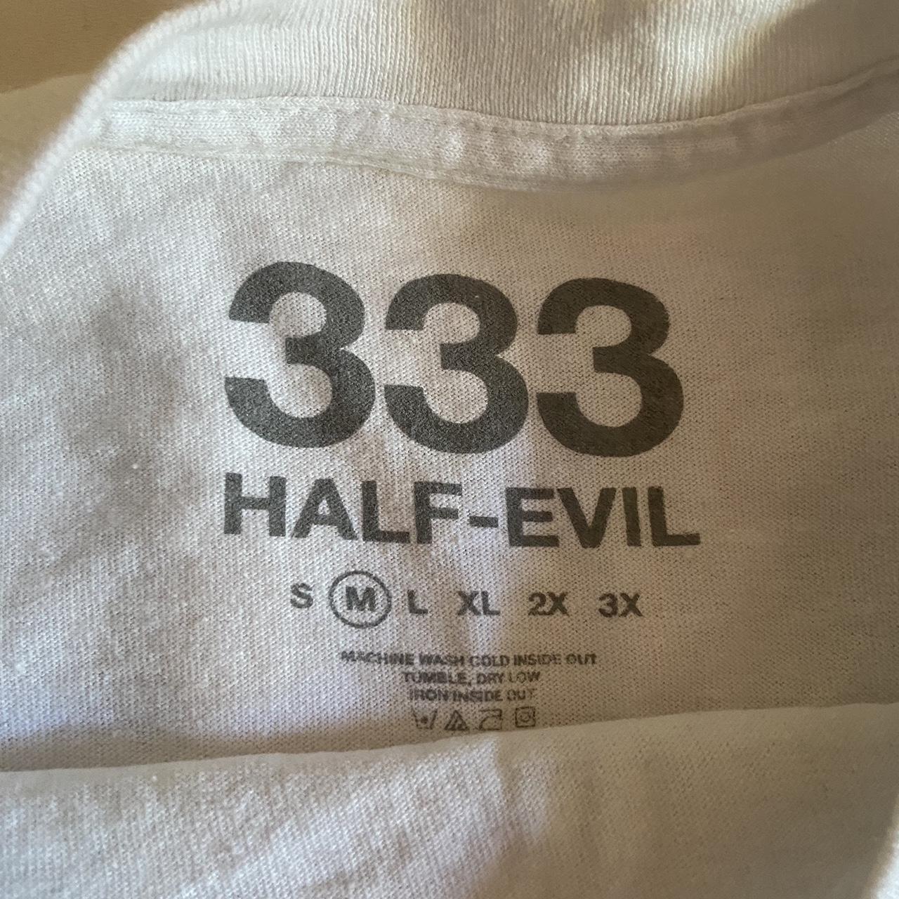 Half Evil 333 Y2K Graphic Tee Super cool shirt love... - Depop