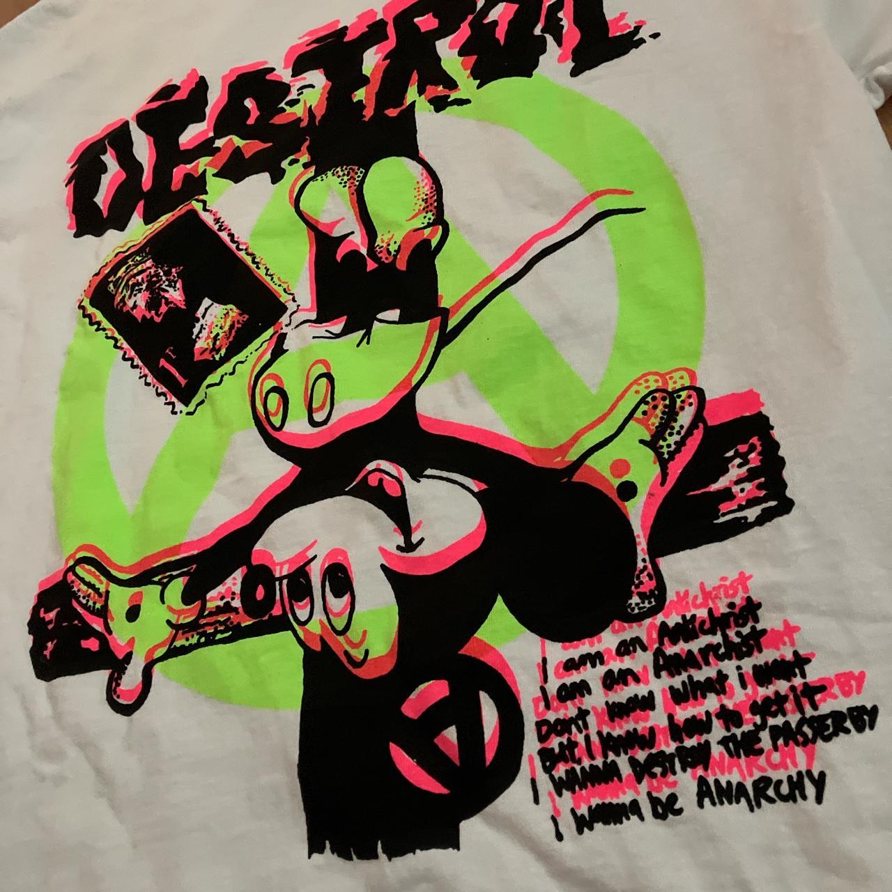 seditionaries mickey mouse DESTROY anarchy white... - Depop