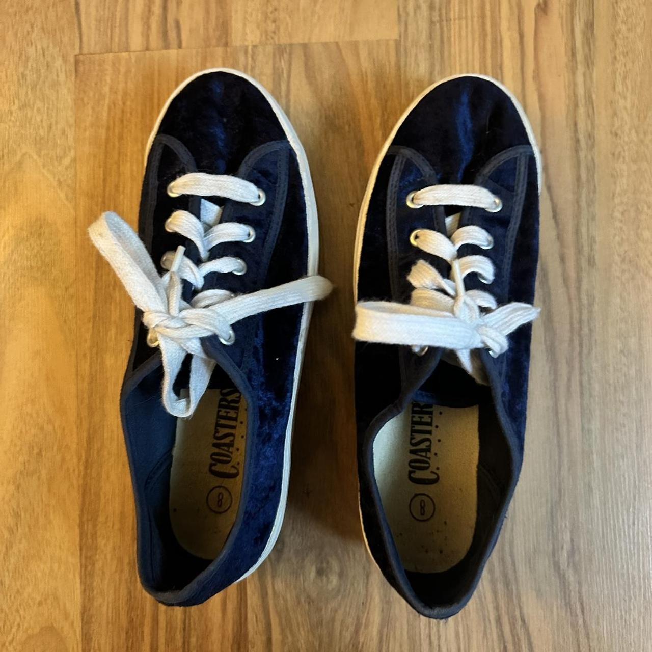 Coasters velvet platform shoes size 8 #platforms... - Depop