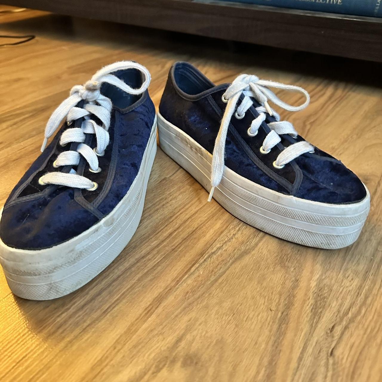 Coasters velvet platform shoes size 8 #platforms... - Depop