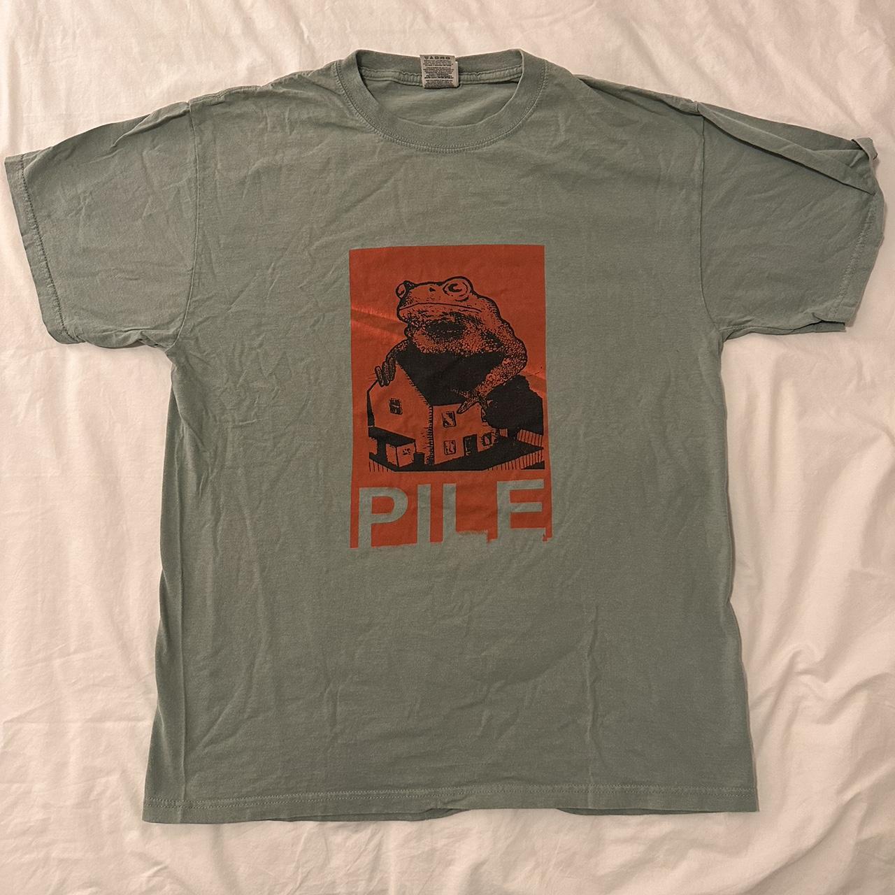 Pile band Tee. Worn maybe twice. Size... - Depop