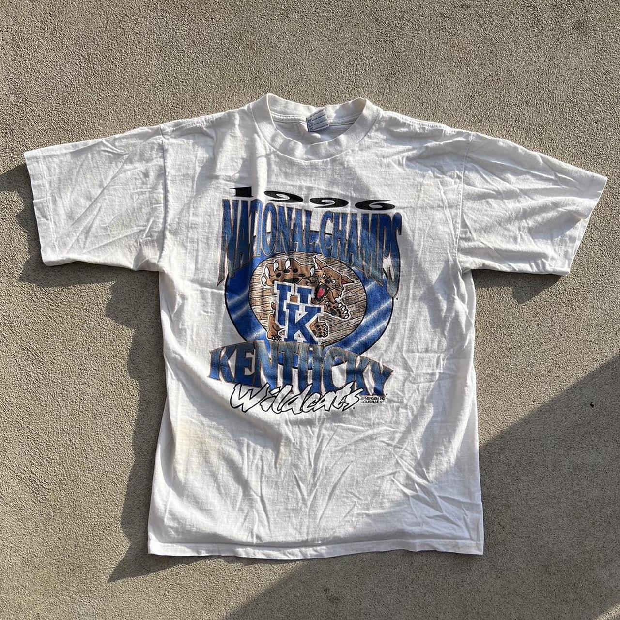 Vintage 1996 Kentucky Wildcats National Championship... - Depop