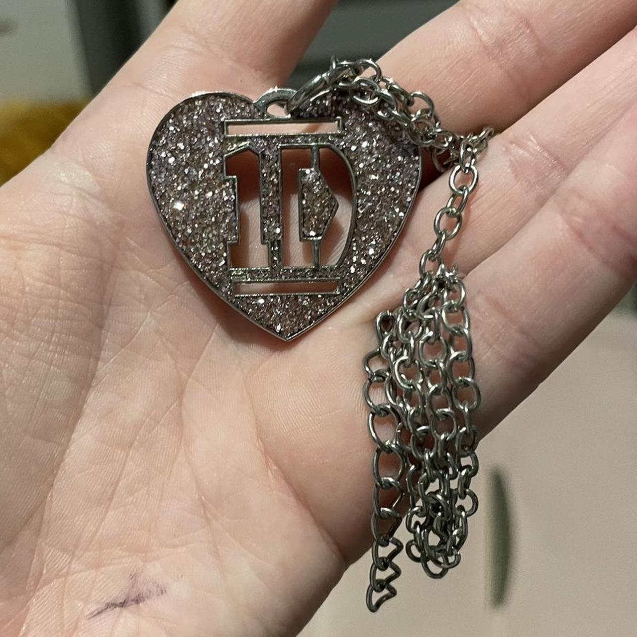 Silver coloured metal ONE DIRECTION necklace. Has... - Depop