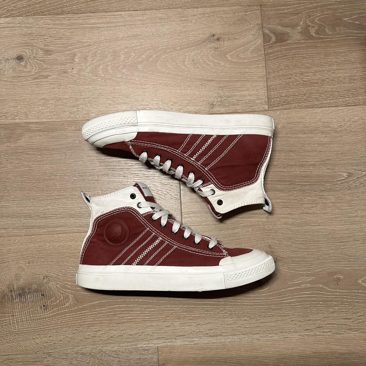 Diesel Men's Red Trainers | Depop