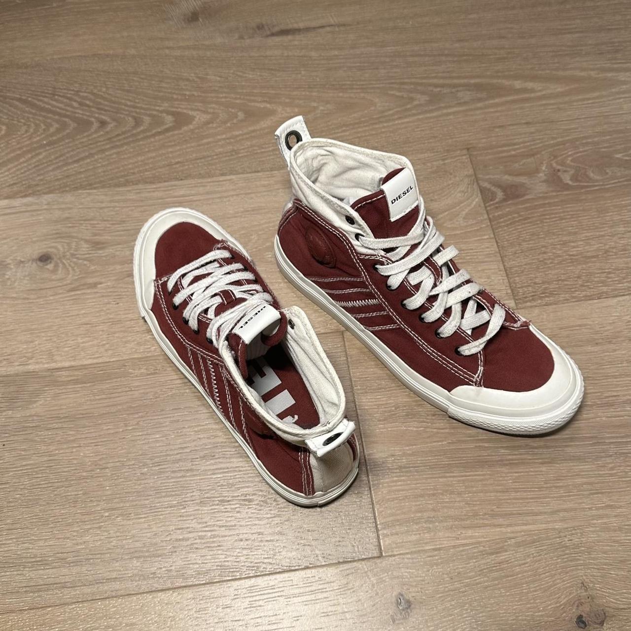 Diesel Men's Red Trainers | Depop