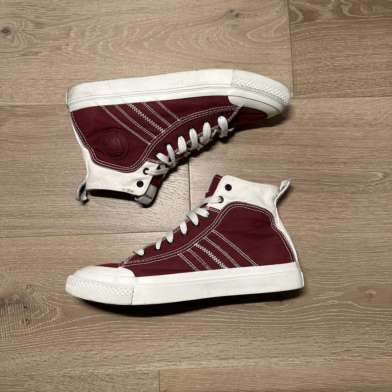 Diesel Men's Red Trainers | Depop