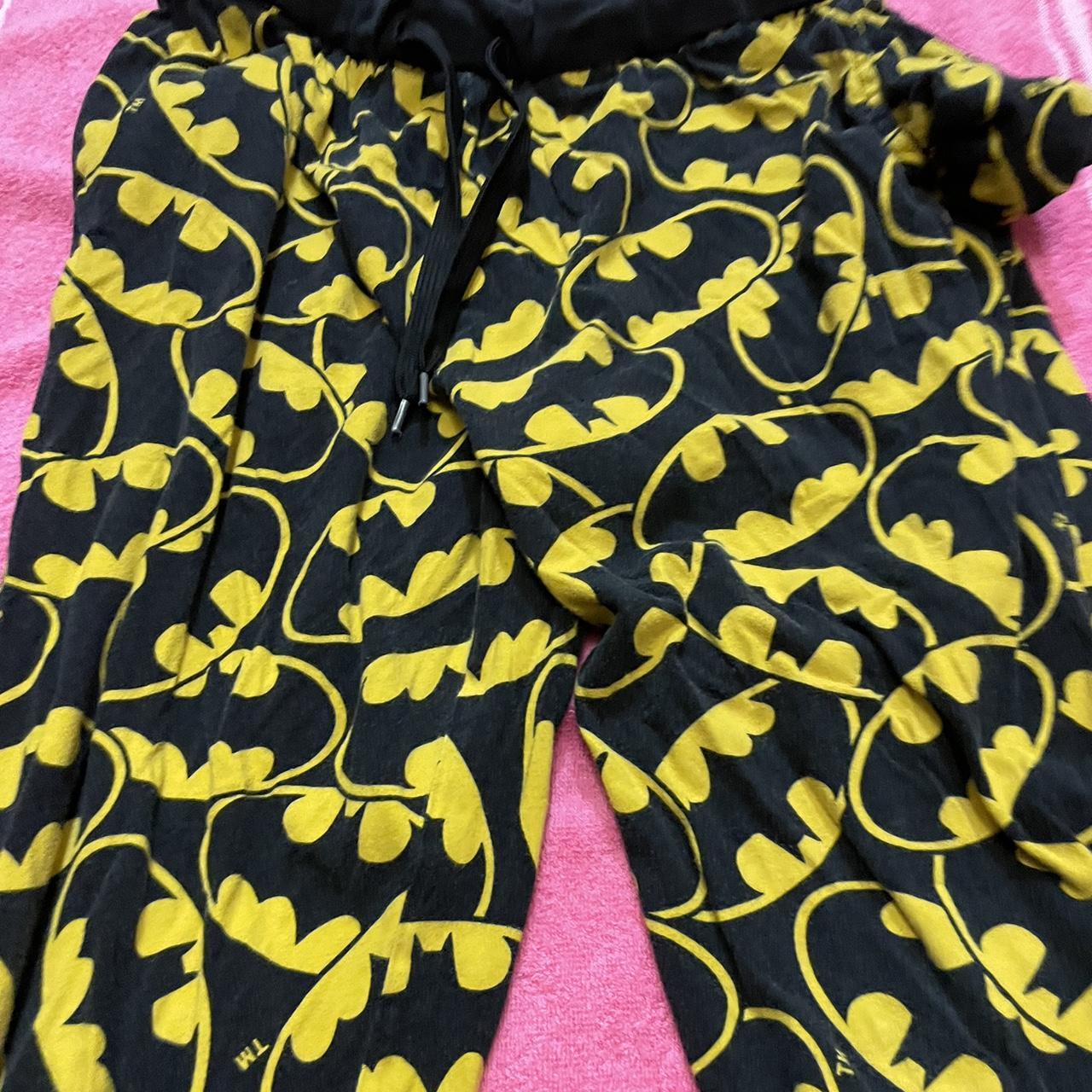 batman pajama pants size small 26 inch waist 34... - Depop