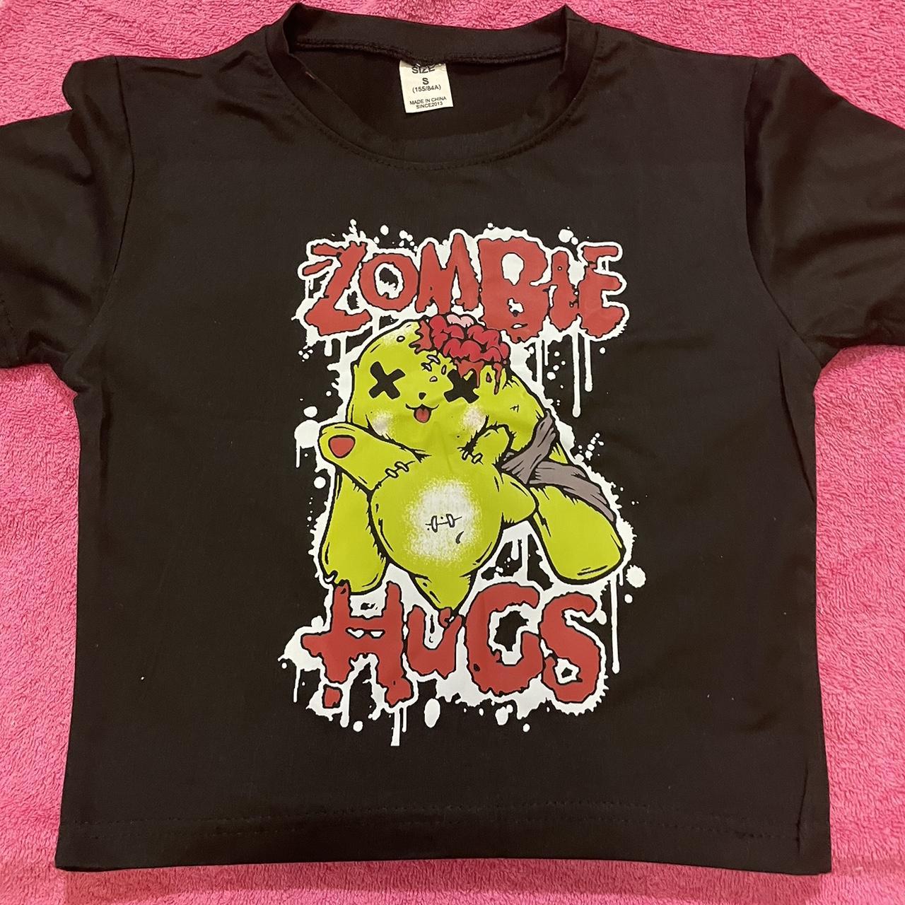 scene / emo cropped shirt size smal good condition... - Depop