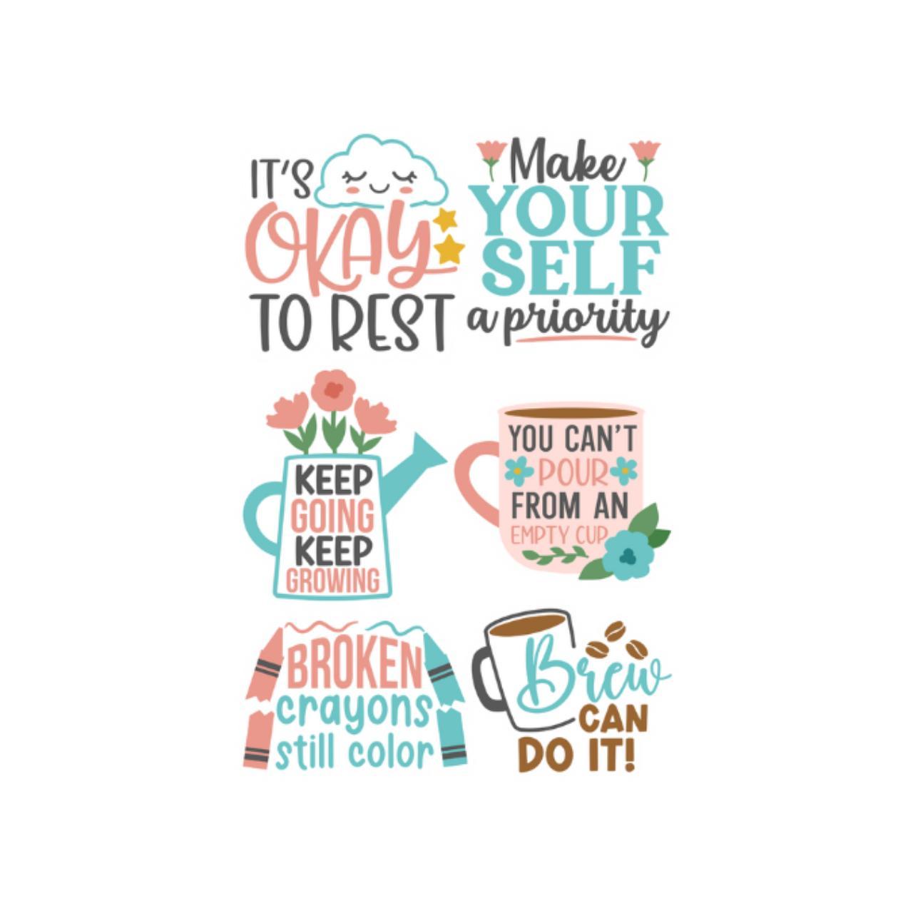 Self-Care Stickers all stickers come precut and made... - Depop