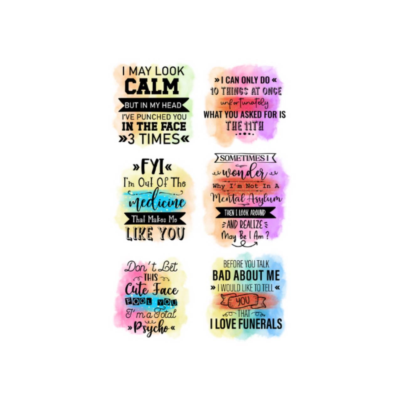 Cute word Text Stickers each sticker is precut... - Depop