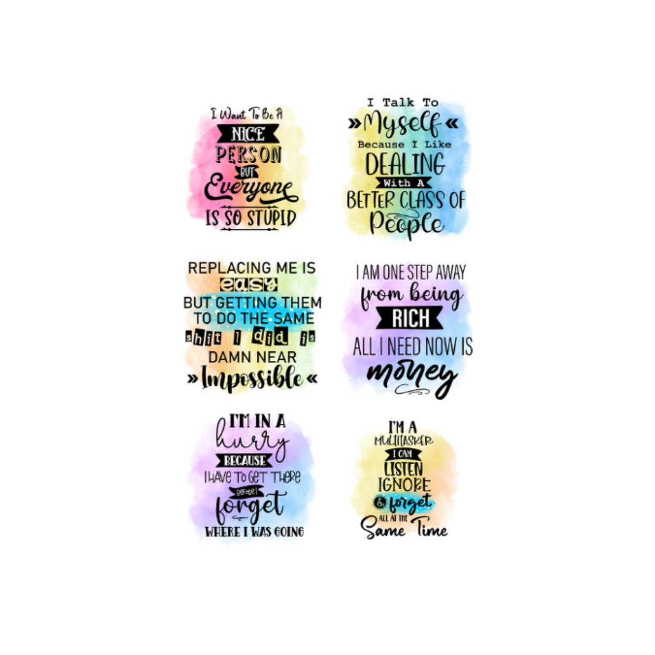 Cute word Text Stickers each sticker is precut... - Depop