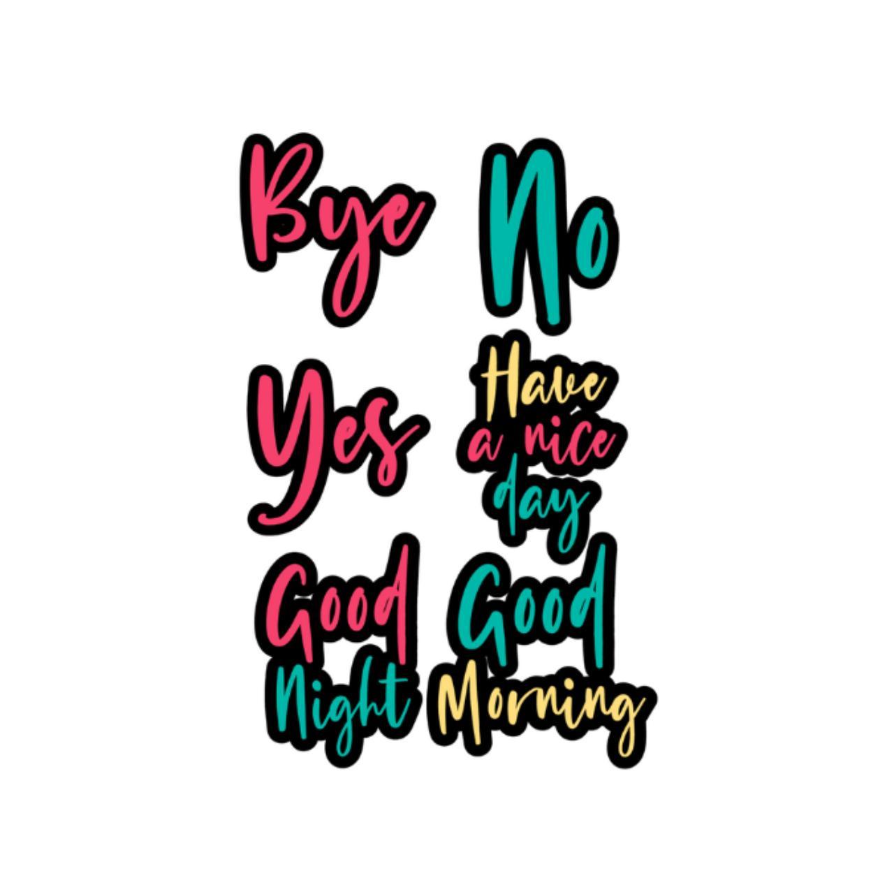 Cute Text Stickers each sticker is precut before... - Depop