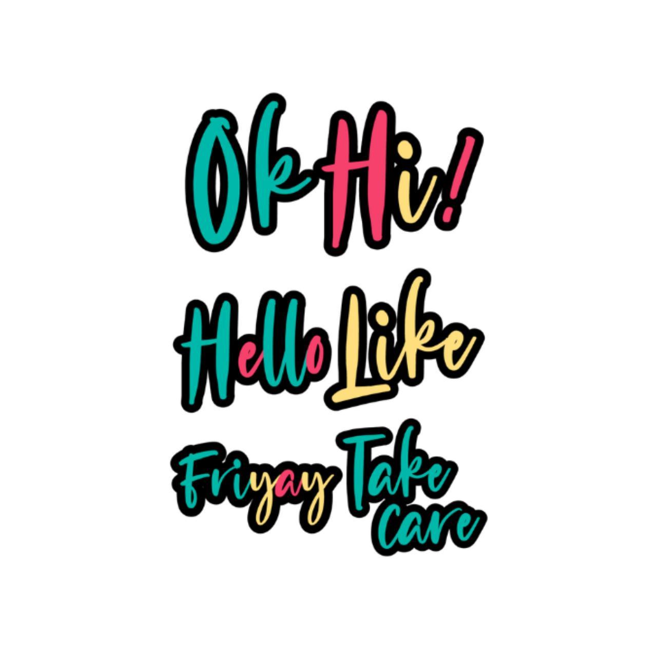 Cute Text Stickers each sticker is precut before... - Depop