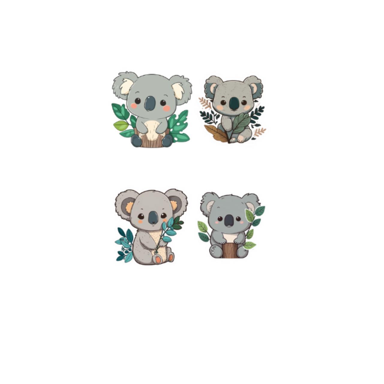 Cute Koala Stickers each stsicker is precut before... - Depop