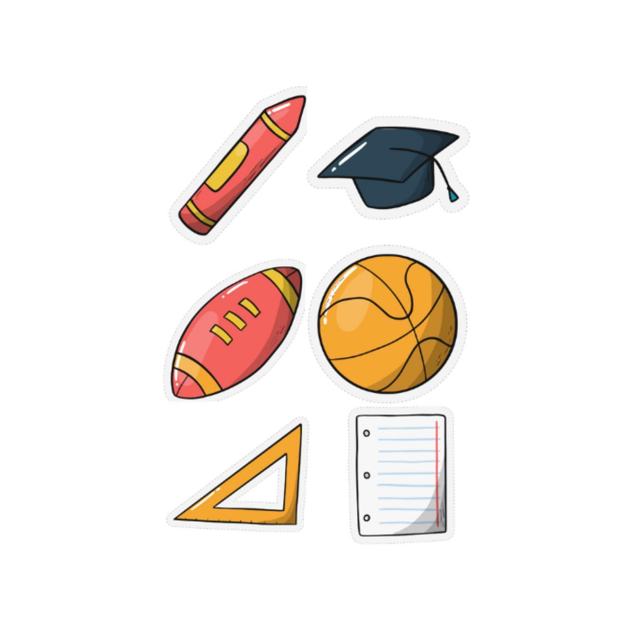 school stickers each sticker is precut before being... - Depop