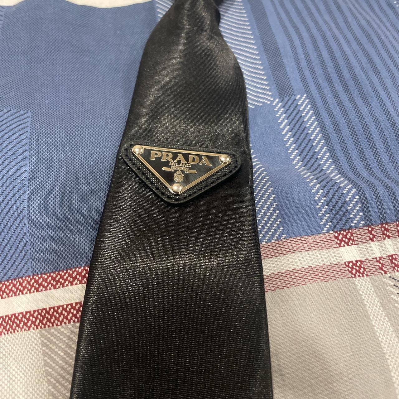 Prada Tie triangle Prada Logo - Depop