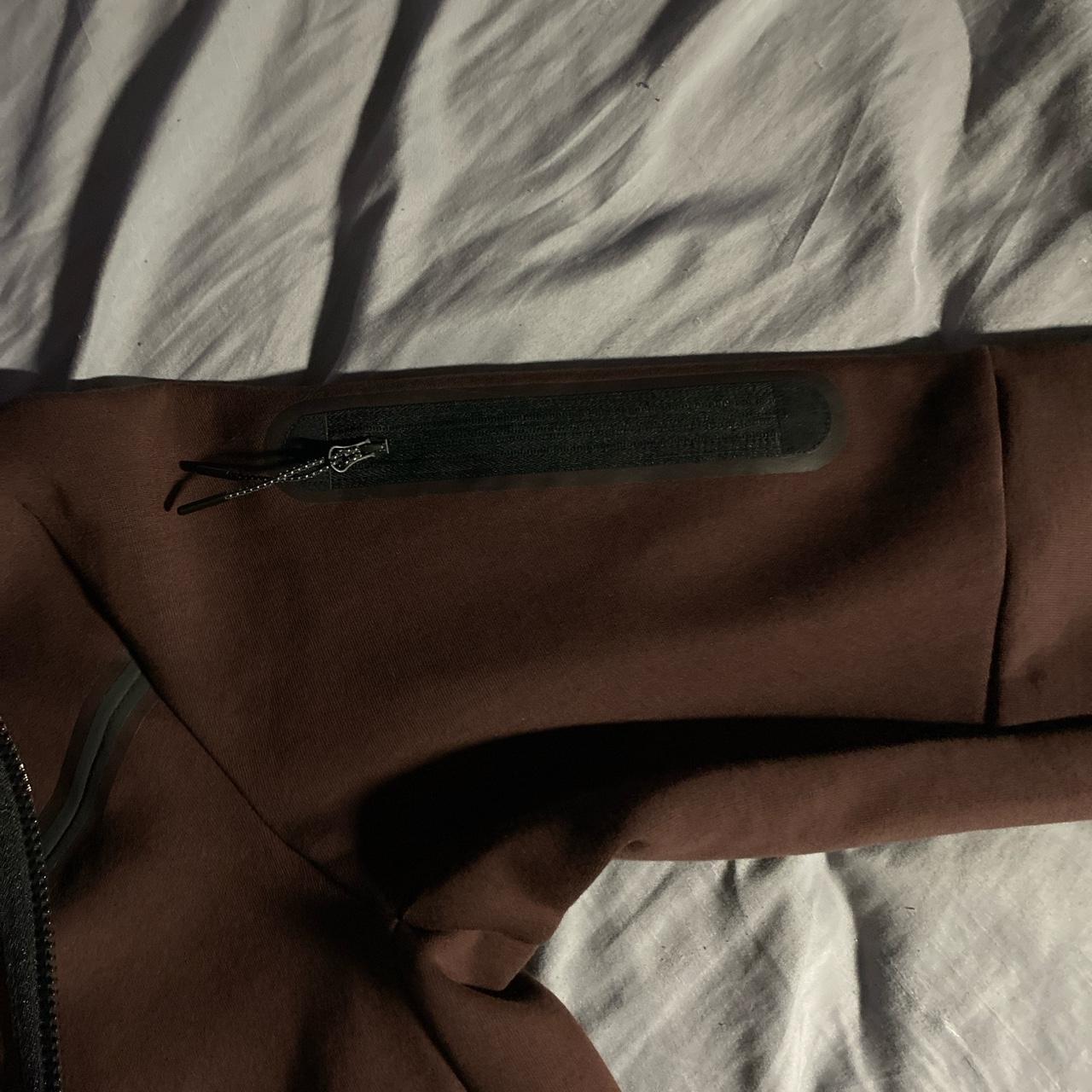 Nike tech brown fleece sweater In perfect... - Depop