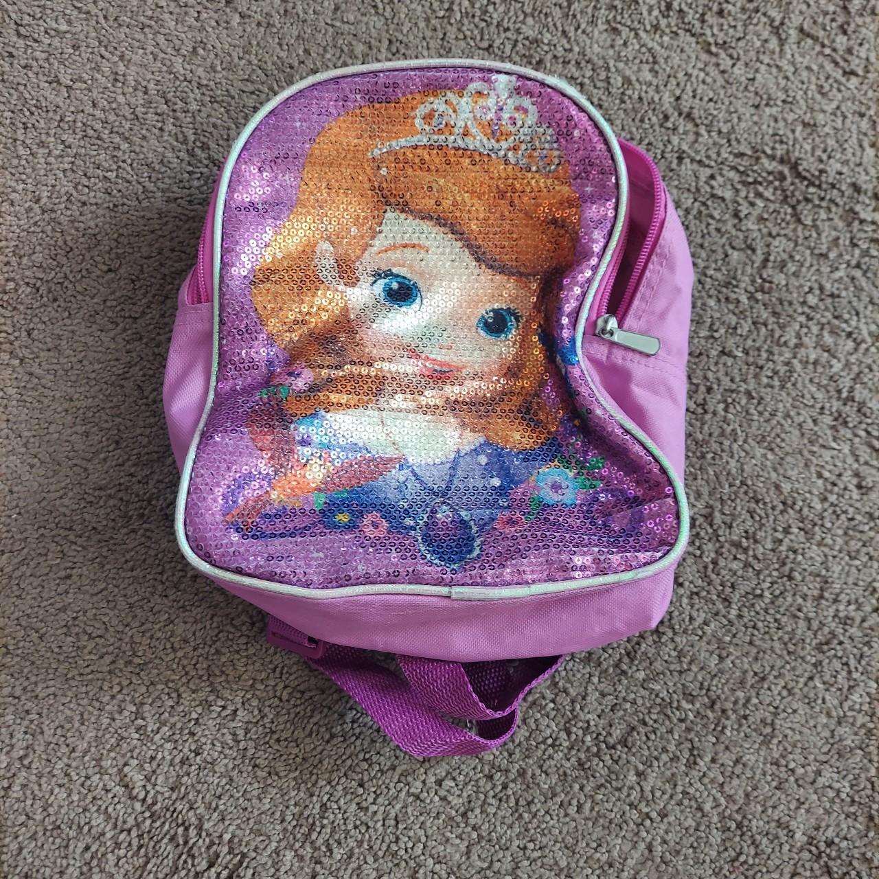 Princess Sofia purple backpack #kidcore Marks on the... | Depop